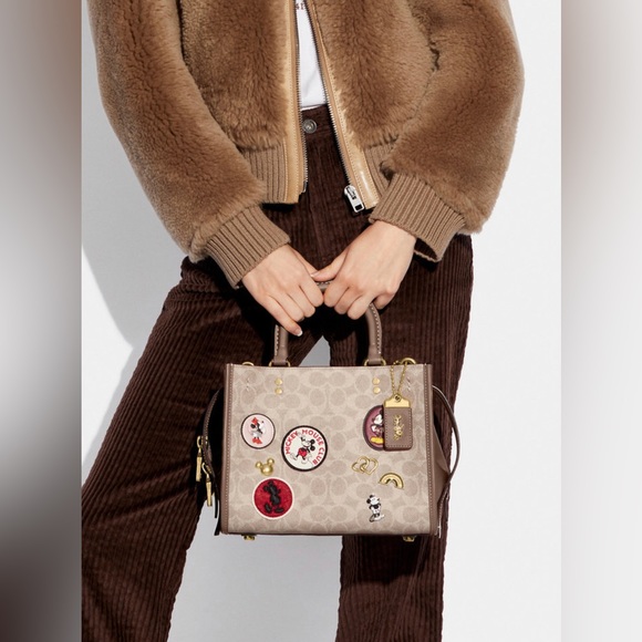 Coach | Bags | New Coach Disney X Coach Rogue 25 In Signature Canvas ...